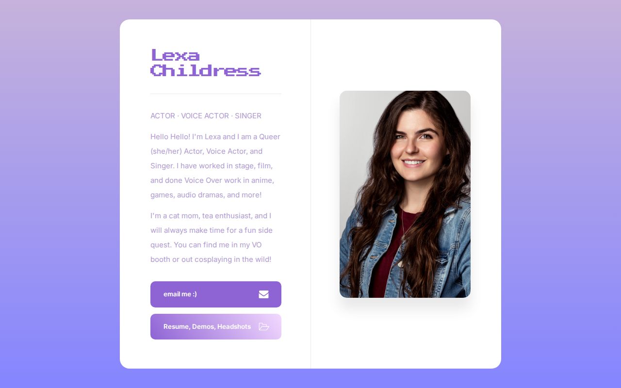 Lexa Childress - Voice Actor